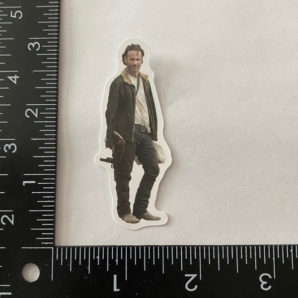 Free Twd The Walking Dead Rick Grimes Large Sticker Decal New