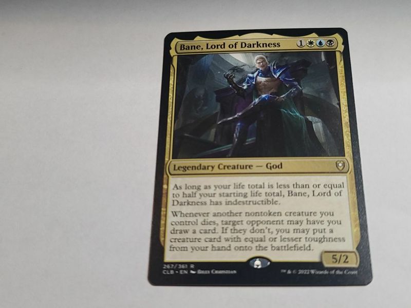Free Magic The Gathering Mtg Bane Lord Of Darkness Rare Card Baldurs Gate Trading Card Games