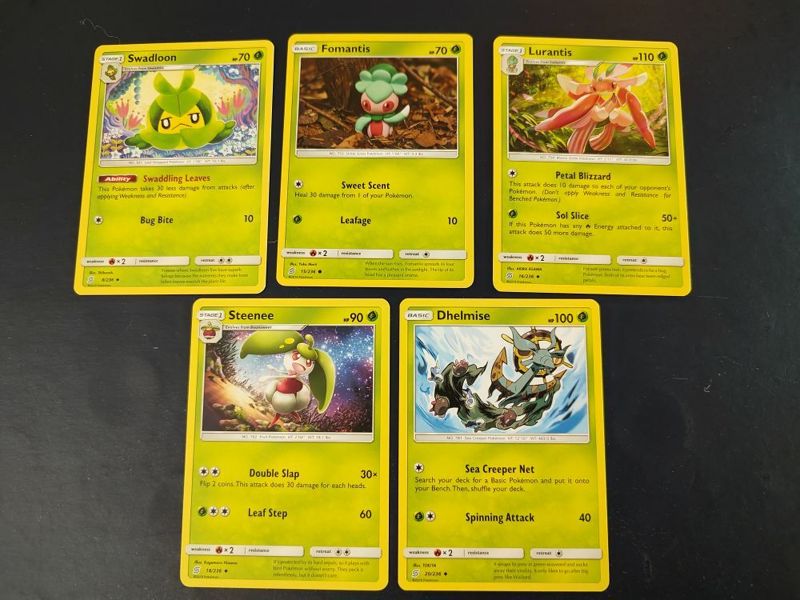 Free Pokemon Unified Minds Grass Cards Other Trading Cards Listia
