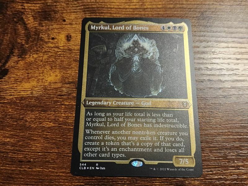 Free Magic The Gathering Mtg Myrkul Lord Of Bones Rare Etched Foil