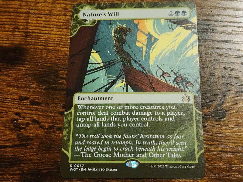 Free Magic The Gathering Mtg Natures Will Rare Card Borderless Wilds