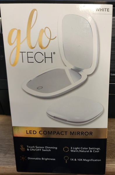 Free: NEW - GLO Tech - White LED Compact Mirror - Other Health & Beauty ... Free: NEW - GLO Tech - White LED Compact Mirror - Other Health & Beauty ...