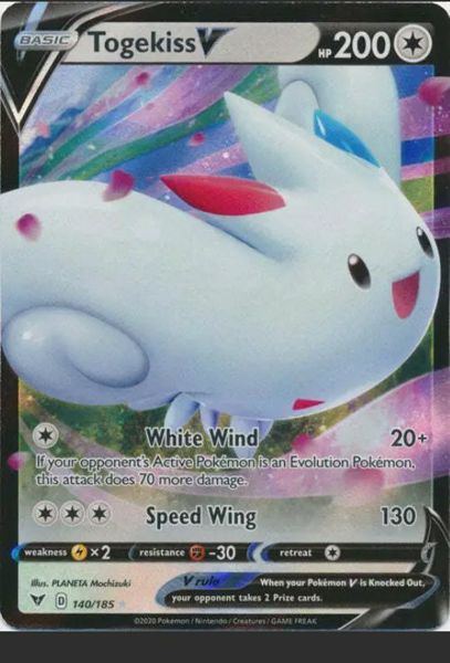 Free Nm Ultra Rare Togekiss V Pokemon Card Tcg Swsh Trading Card Games Auctions