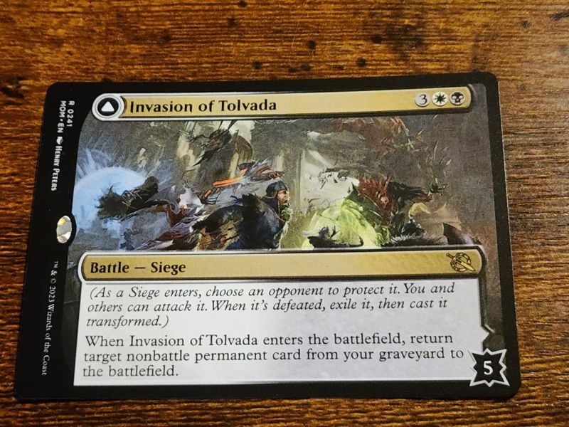 Free Magic The Gathering Mtg Invasion Of Tolvada Rare Card March Of